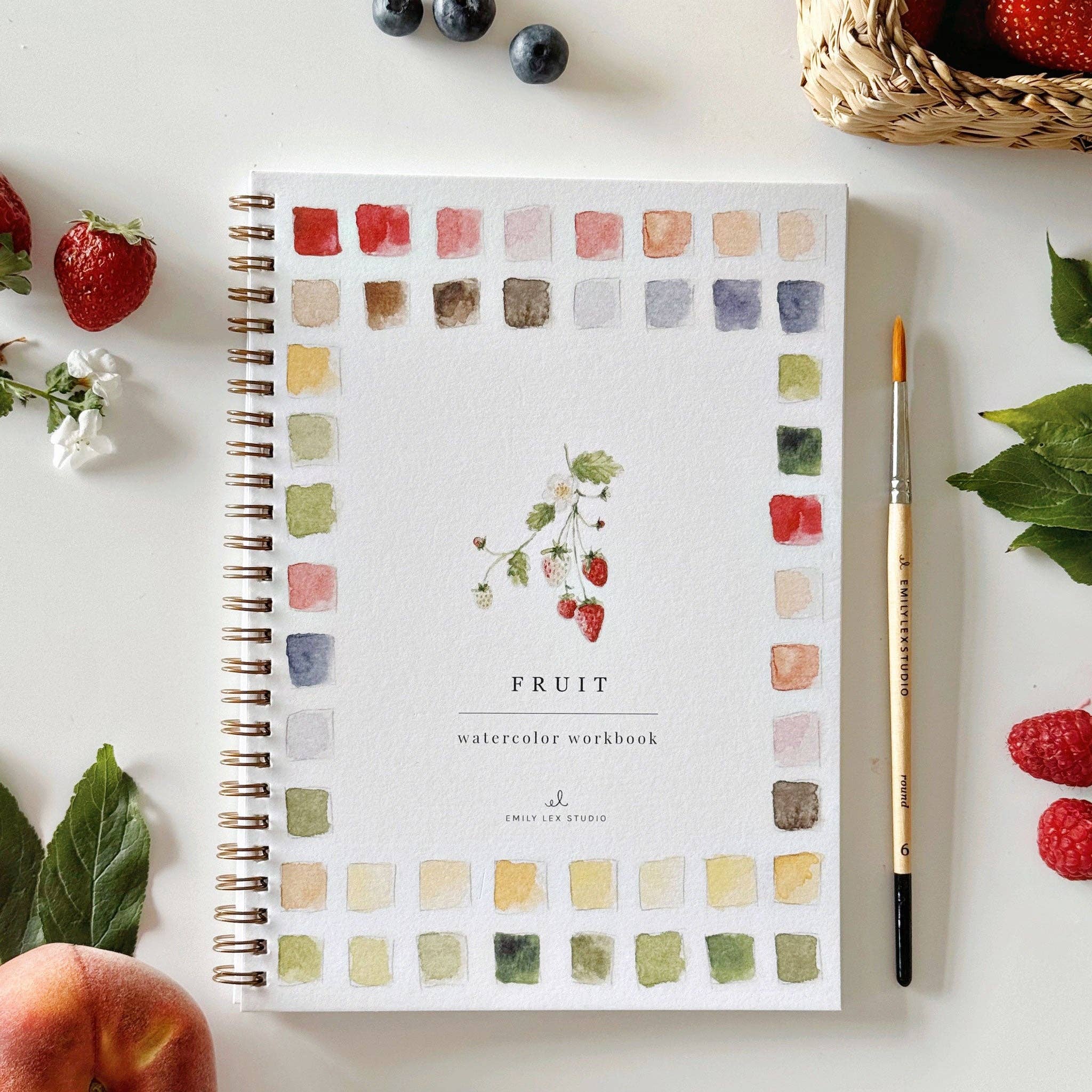 Fruit watercolor workbook – Bound Booksellers and Gifts
